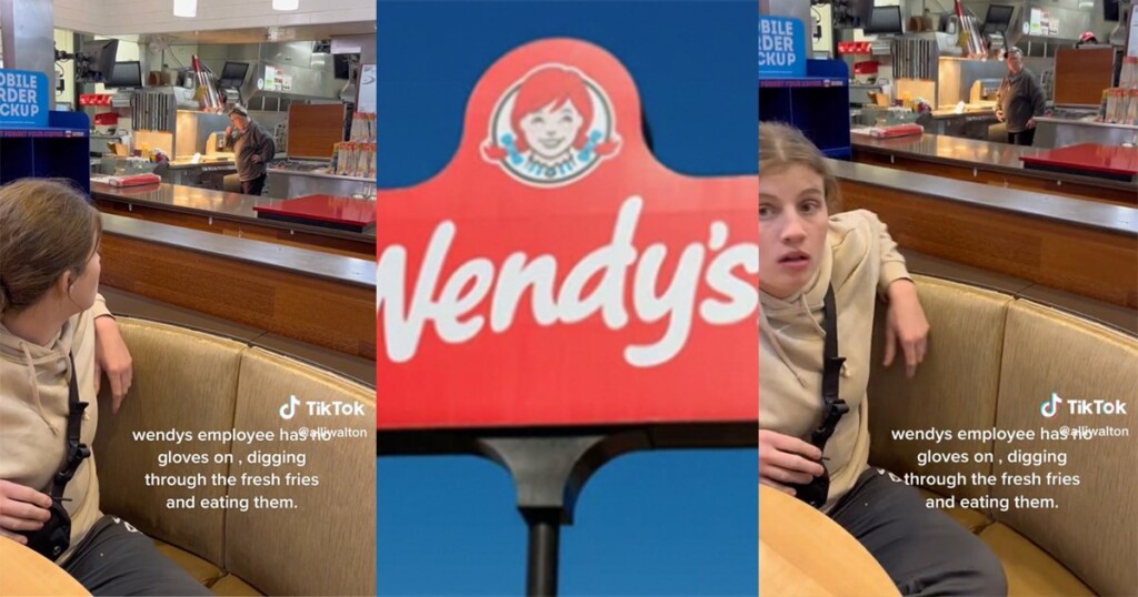 Viral Tiktok Shows Wendy's Employee Eating Fries Right Out Of The Fryer