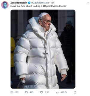 AI Generated Image Of The Pope In A Fly Puffer Coat Manages To Trick ...