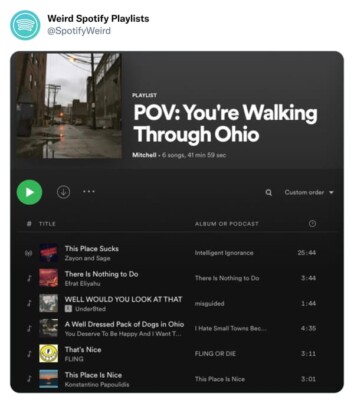 30 Of The Weirdest Spotify Lists That You Hope We're Only Made For A Laugh