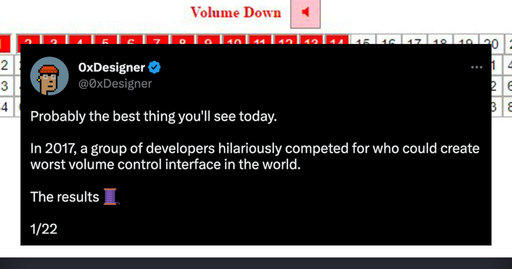 22 Developers Compete For Who Could Create The Worst Volume Interface ...