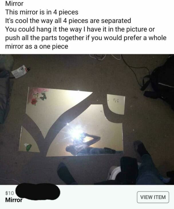 50 Times Trying To Sell A Mirror Turned Into Comedy Gold
