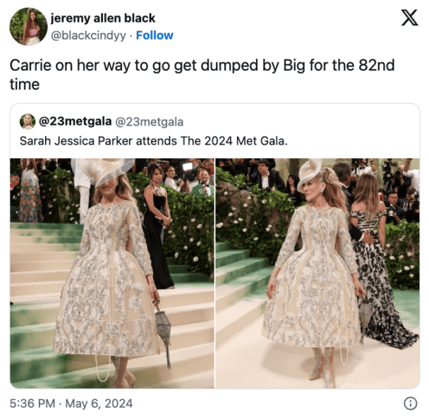 42 Of The Funniest 2024 Met Gala Memes That Are Simply Stunning